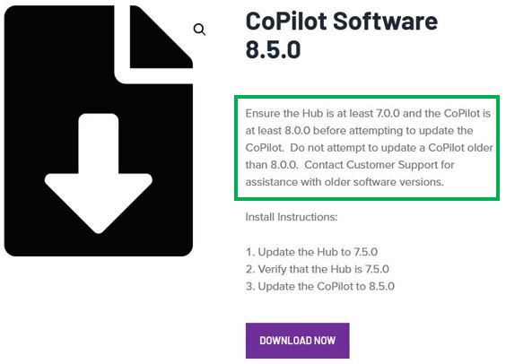如何更新 The Hub® 软件和 CoPilot® 系统（s） | RJG, Inc.